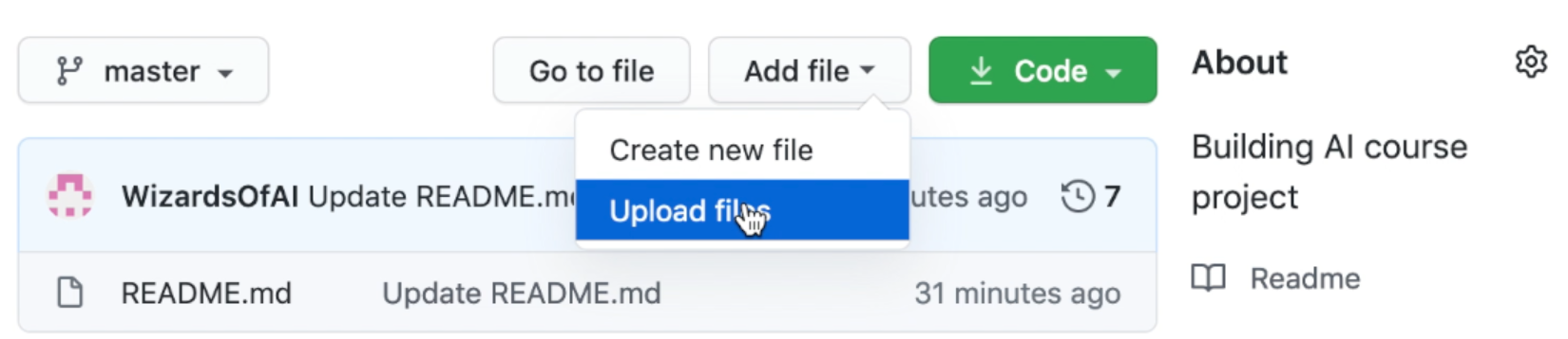 upload files